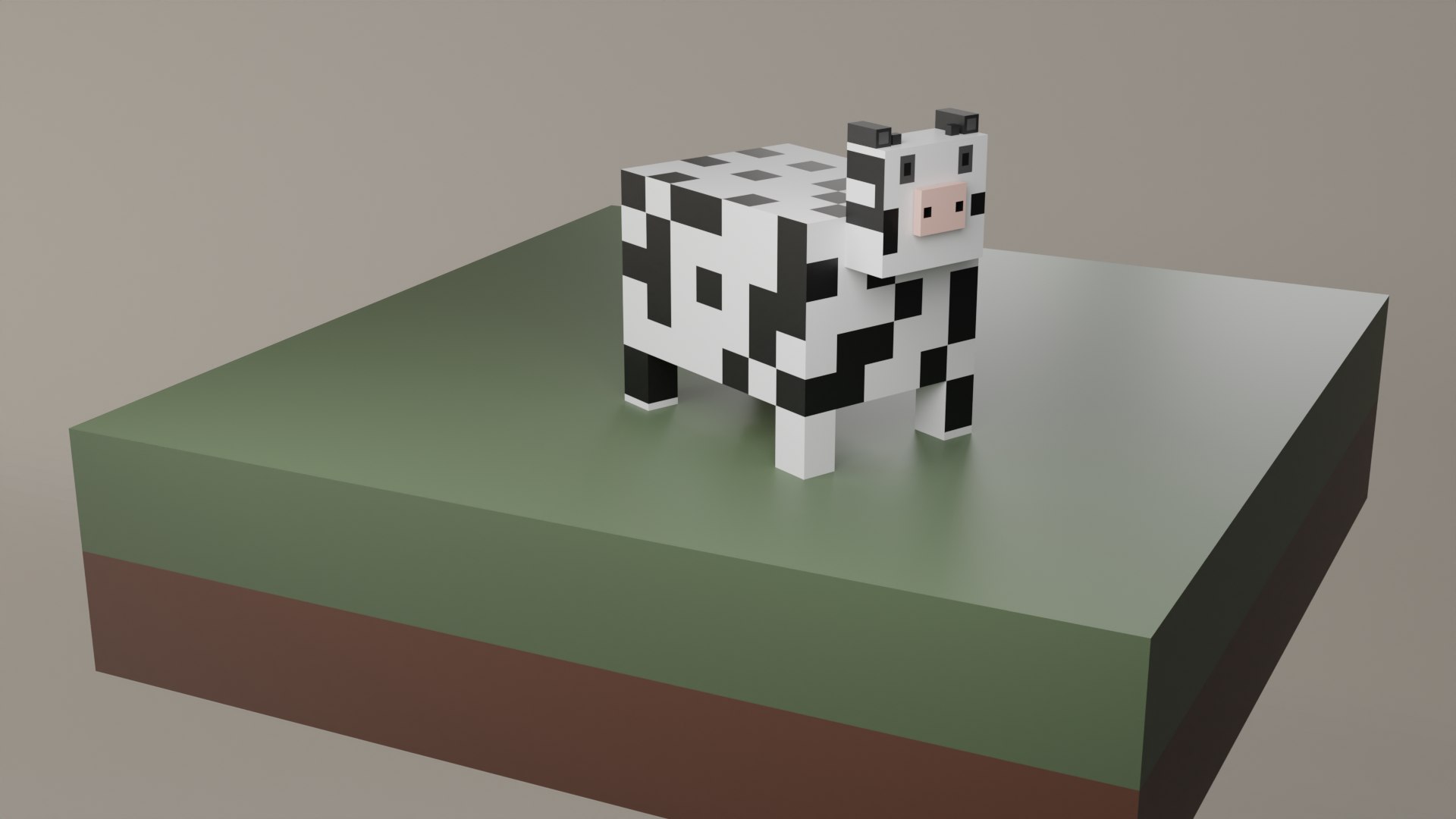 Voxel Low Polly Animal Cow 3D - TurboSquid 2181726