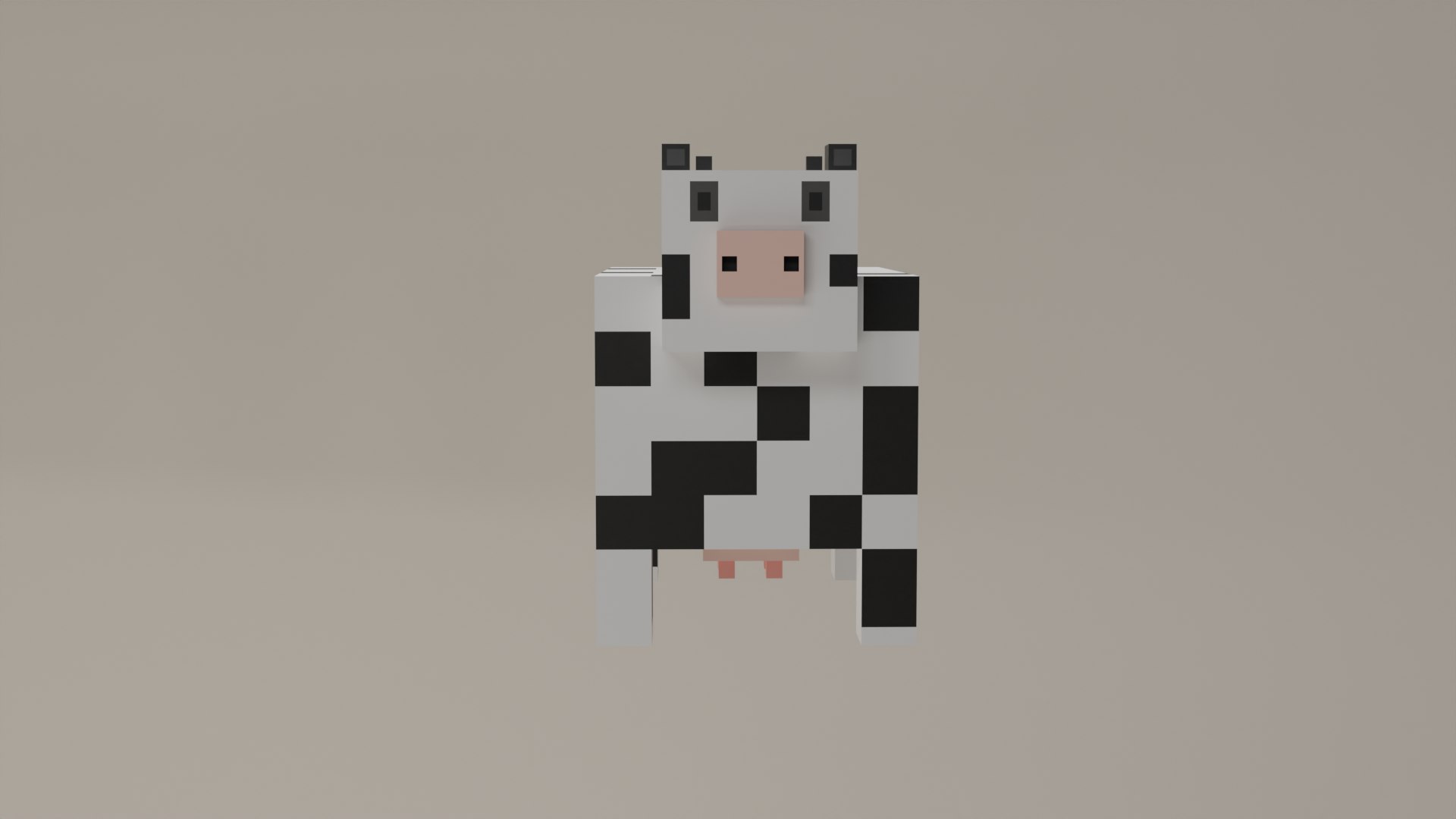 Voxel Low Polly Animal Cow 3D - TurboSquid 2181726