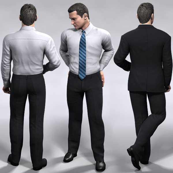 dave realistic male 3d model