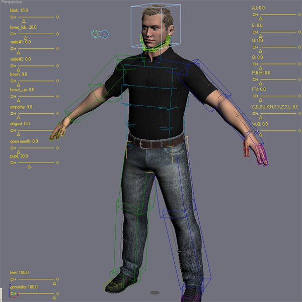 dave realistic male 3d model