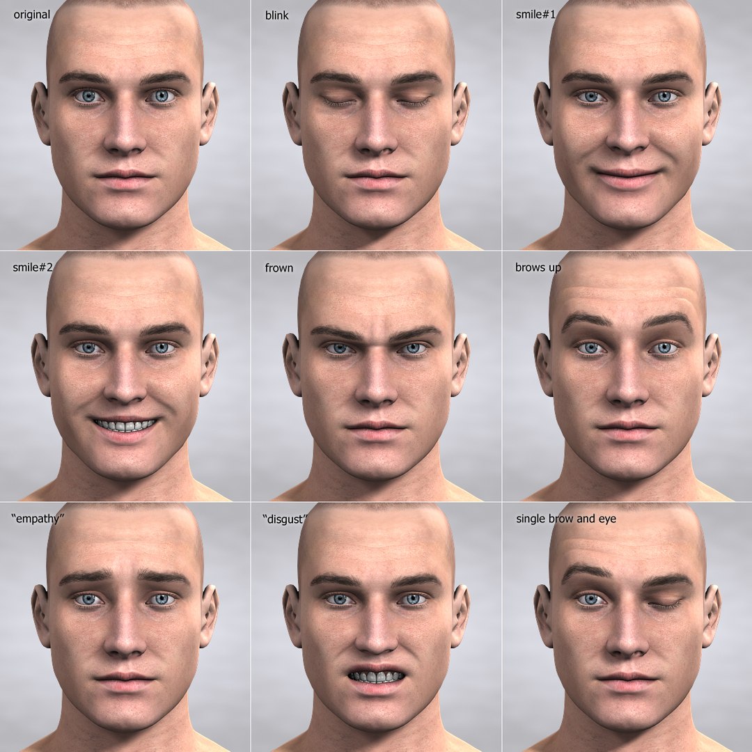 dave realistic male 3d model