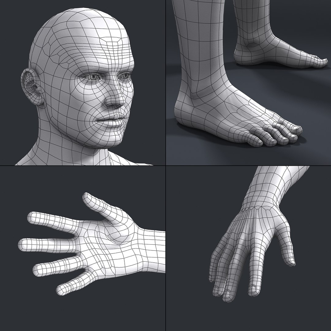 dave realistic male 3d model