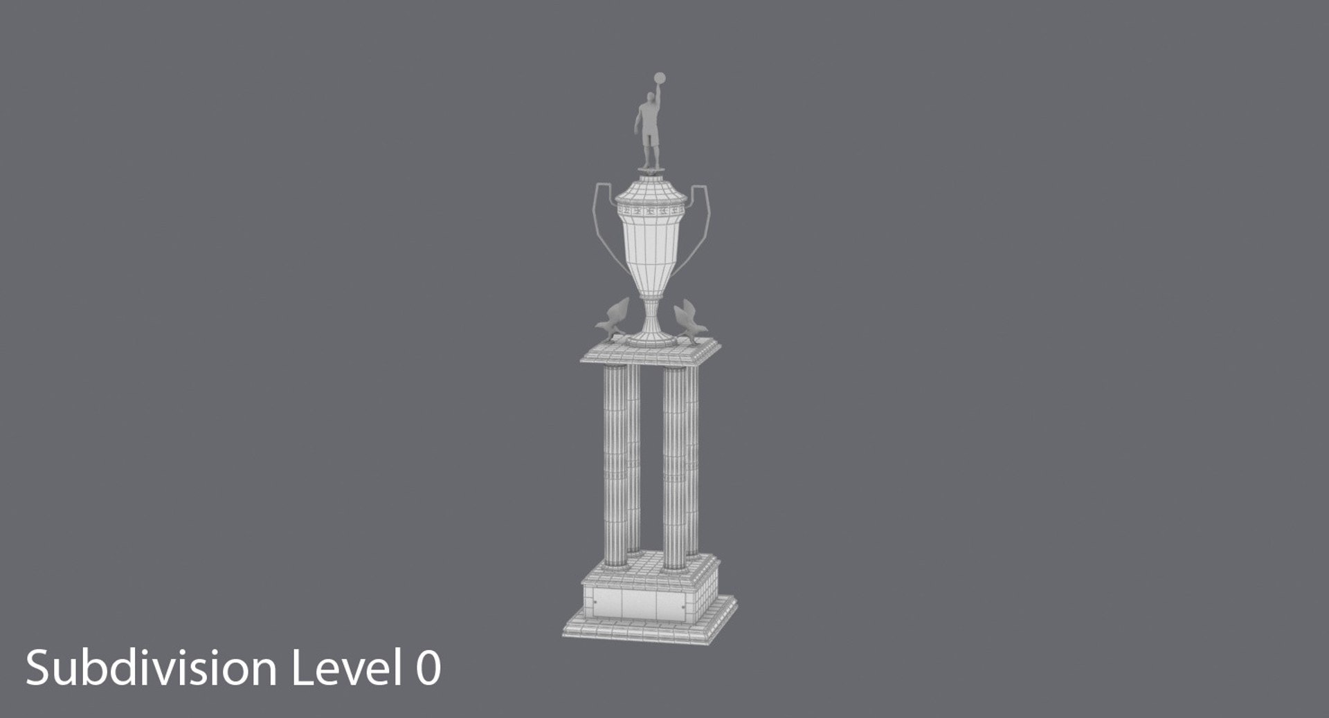 3d Model Of Basketball Trophy