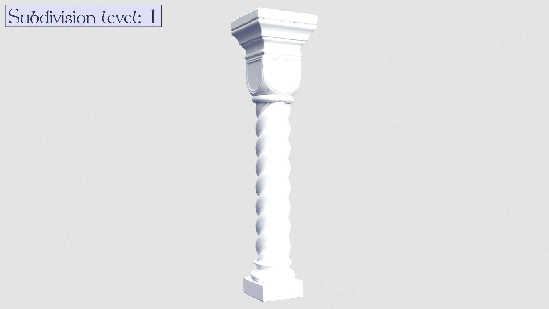 3D Limestone Twisted Column Model - TurboSquid 2026634