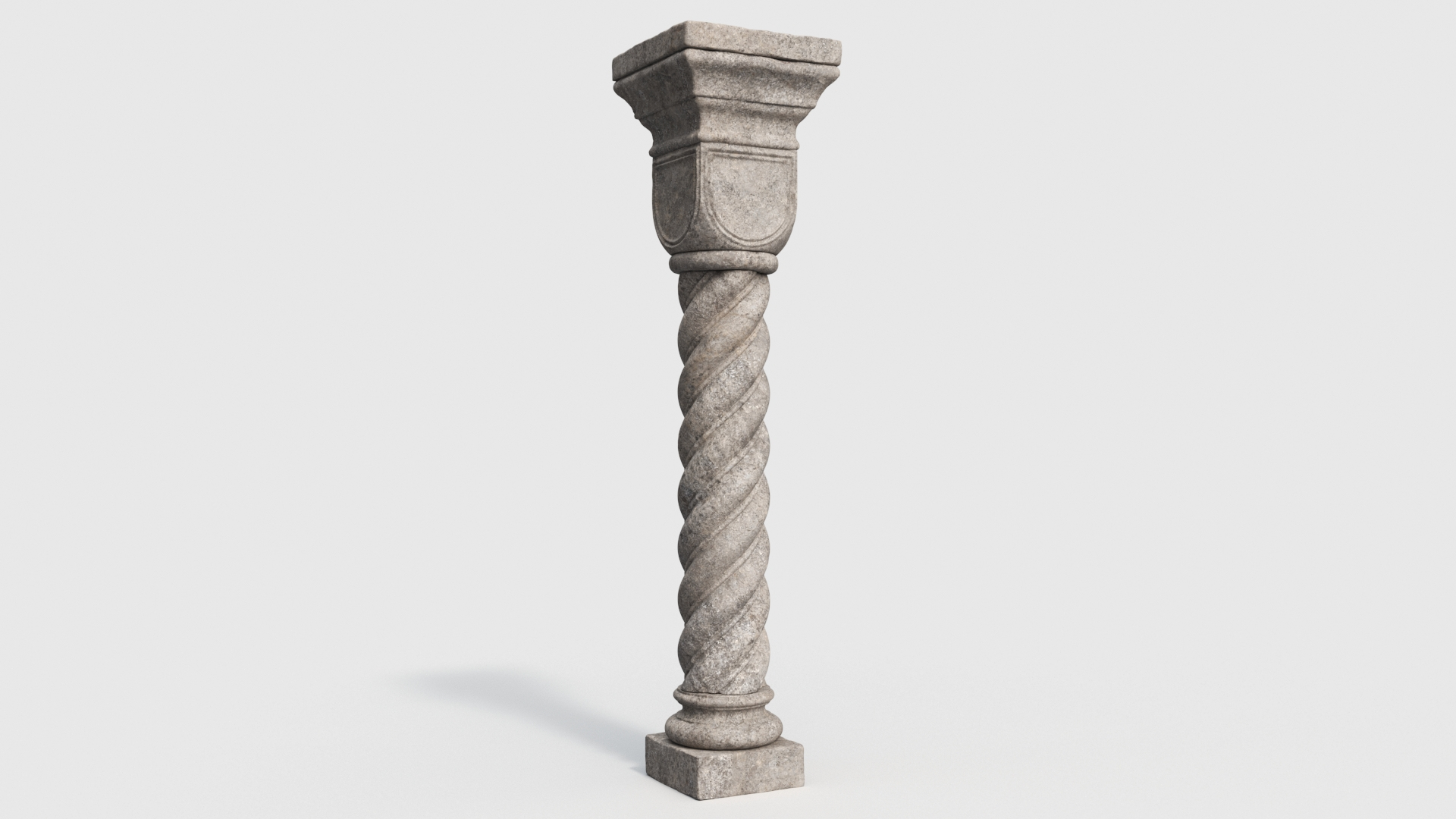 3D Limestone Twisted Column Model - TurboSquid 2026634