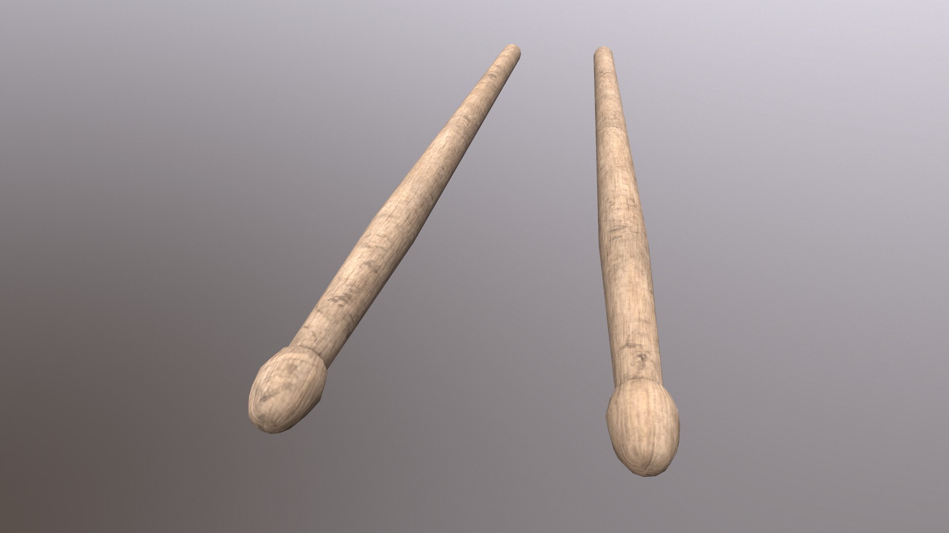 Drumsticks 3D model - TurboSquid 1906890