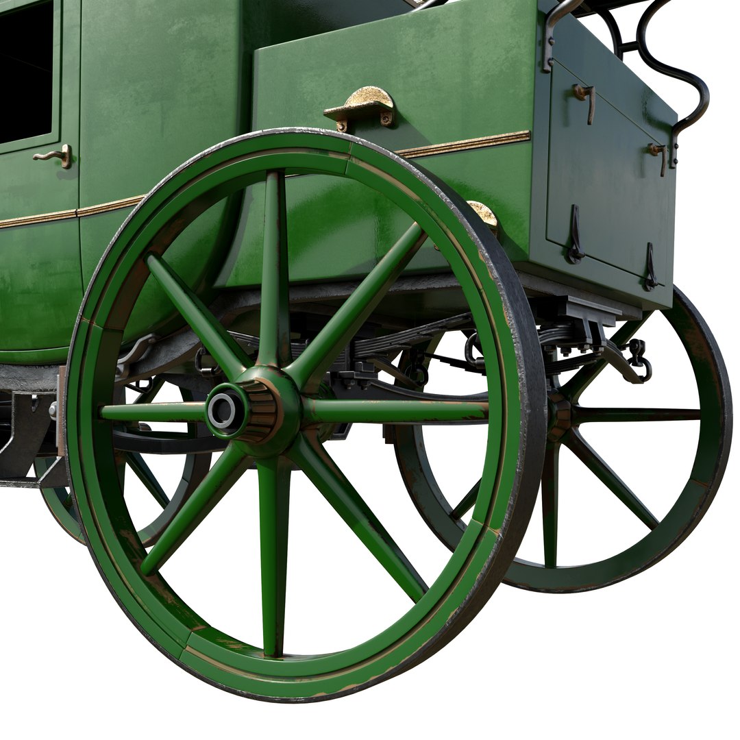 Horse Road Coach 3D Model - TurboSquid 2164200