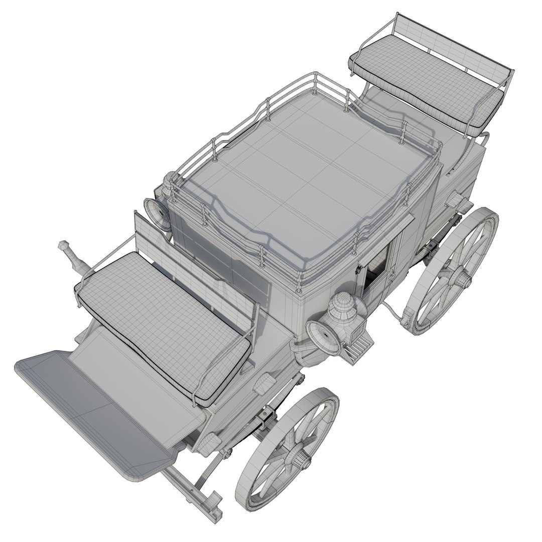 Horse Road Coach 3D Model - TurboSquid 2164200