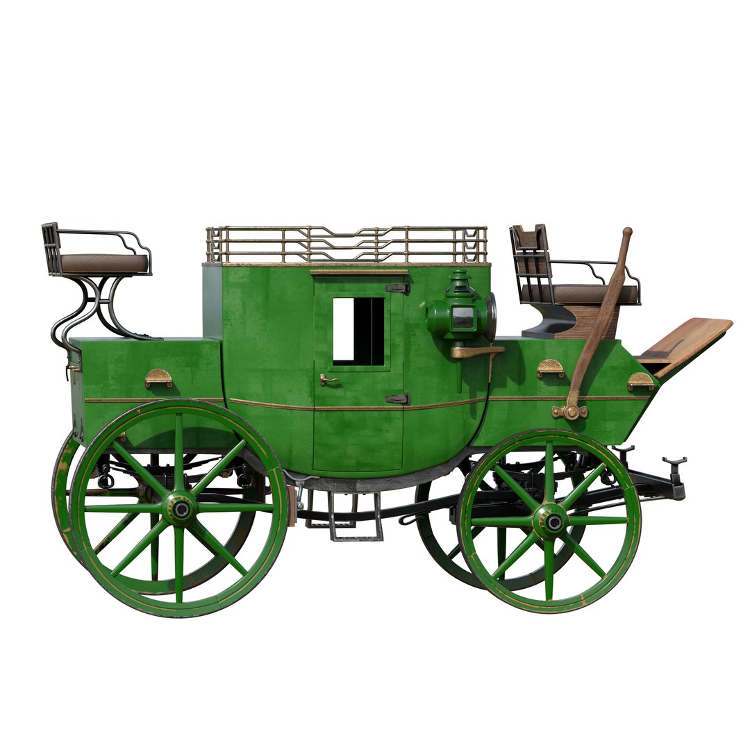 Horse Road Coach 3D Model - TurboSquid 2164200