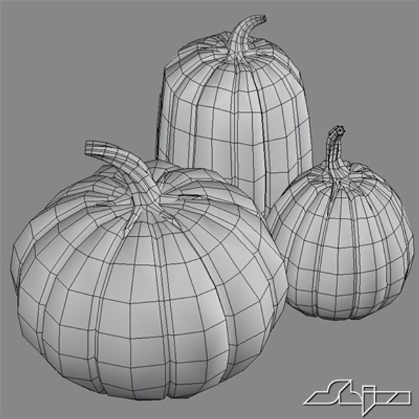 3d model pumpkins