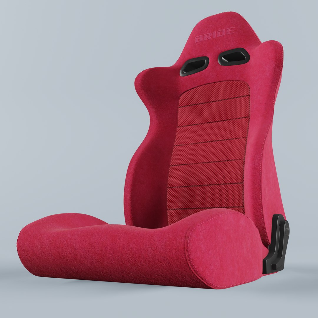 3D model BRIDE EUROSTER II Red Seat - TurboSquid 1790799