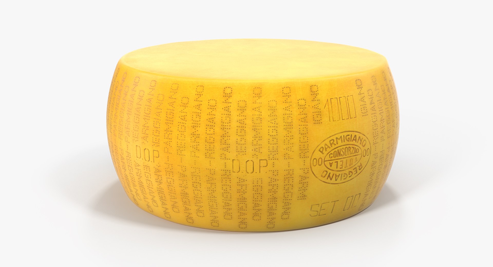 3D parmesan cheese wheel - TurboSquid 1288758