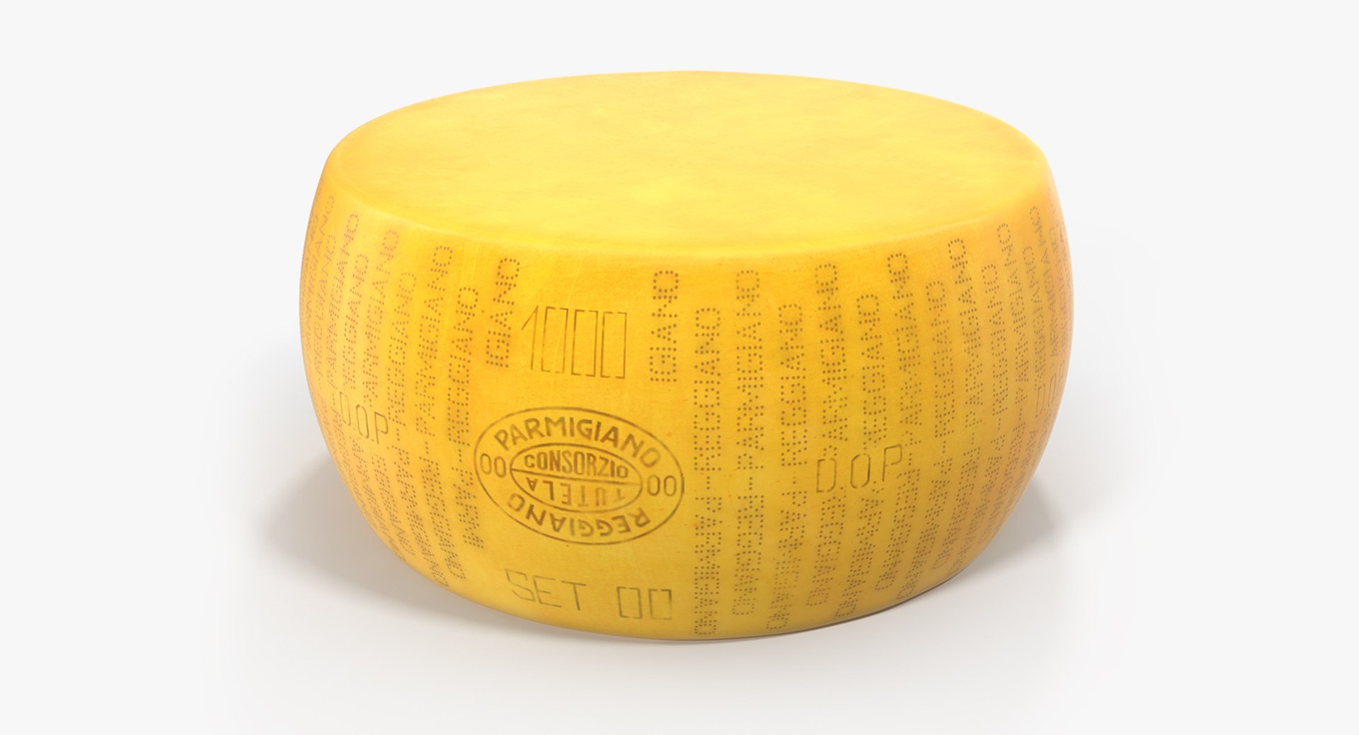 3D parmesan cheese wheel - TurboSquid 1288758
