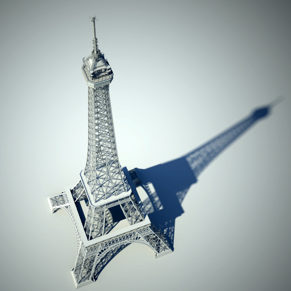 eiffel tower 3d model