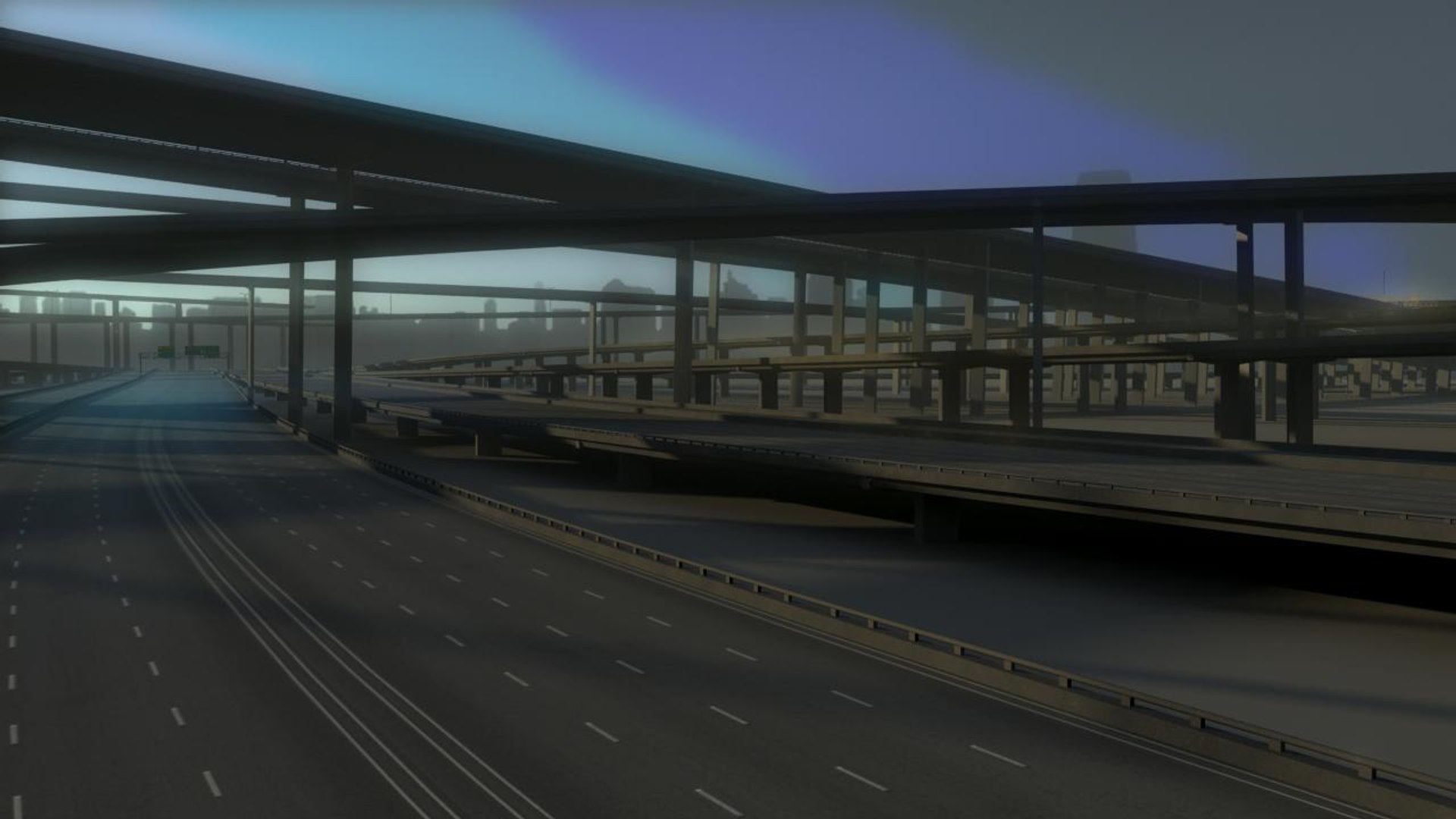 3D Freeway Model - TurboSquid 1339414