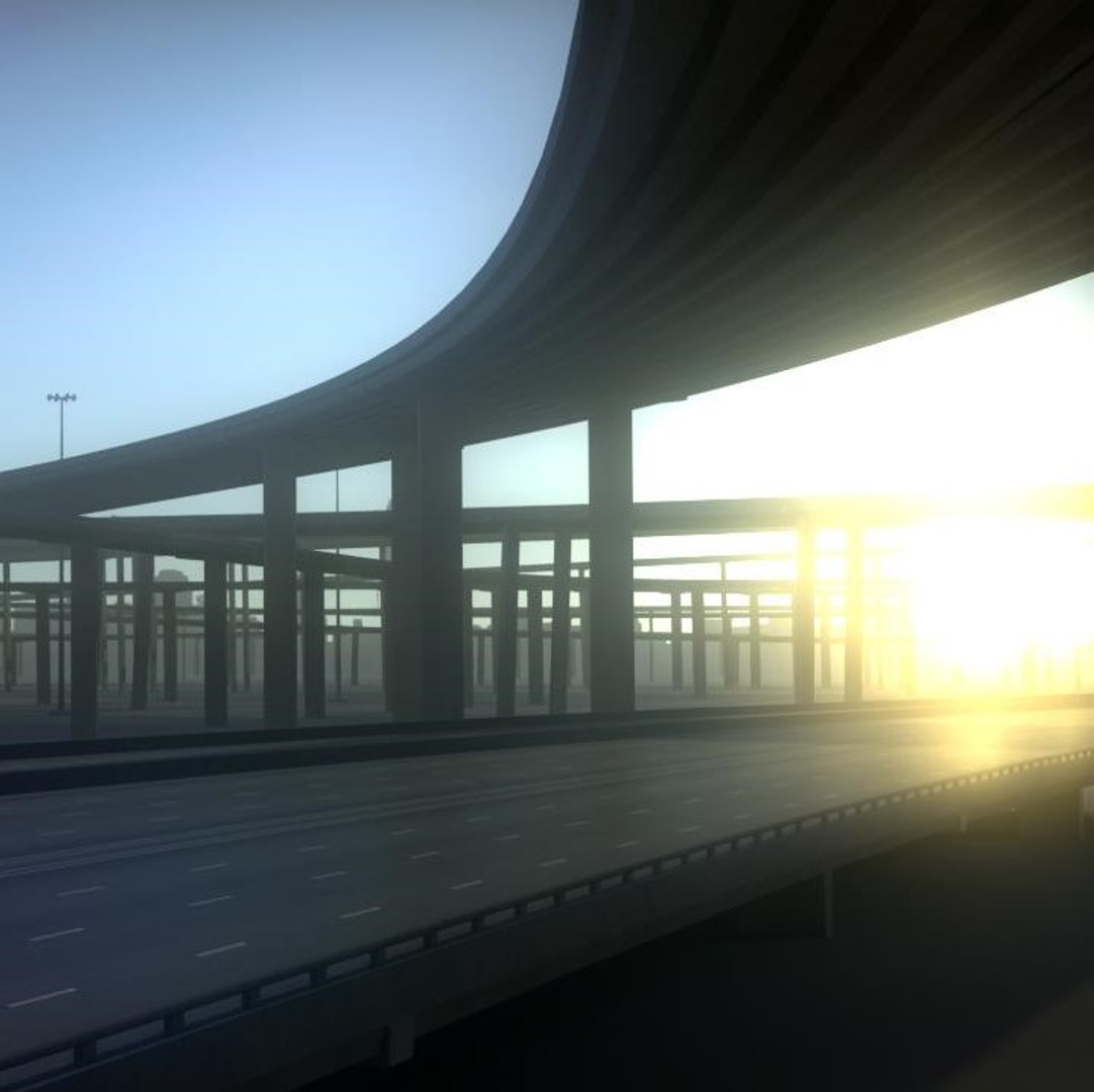 3D Freeway Model - TurboSquid 1339414