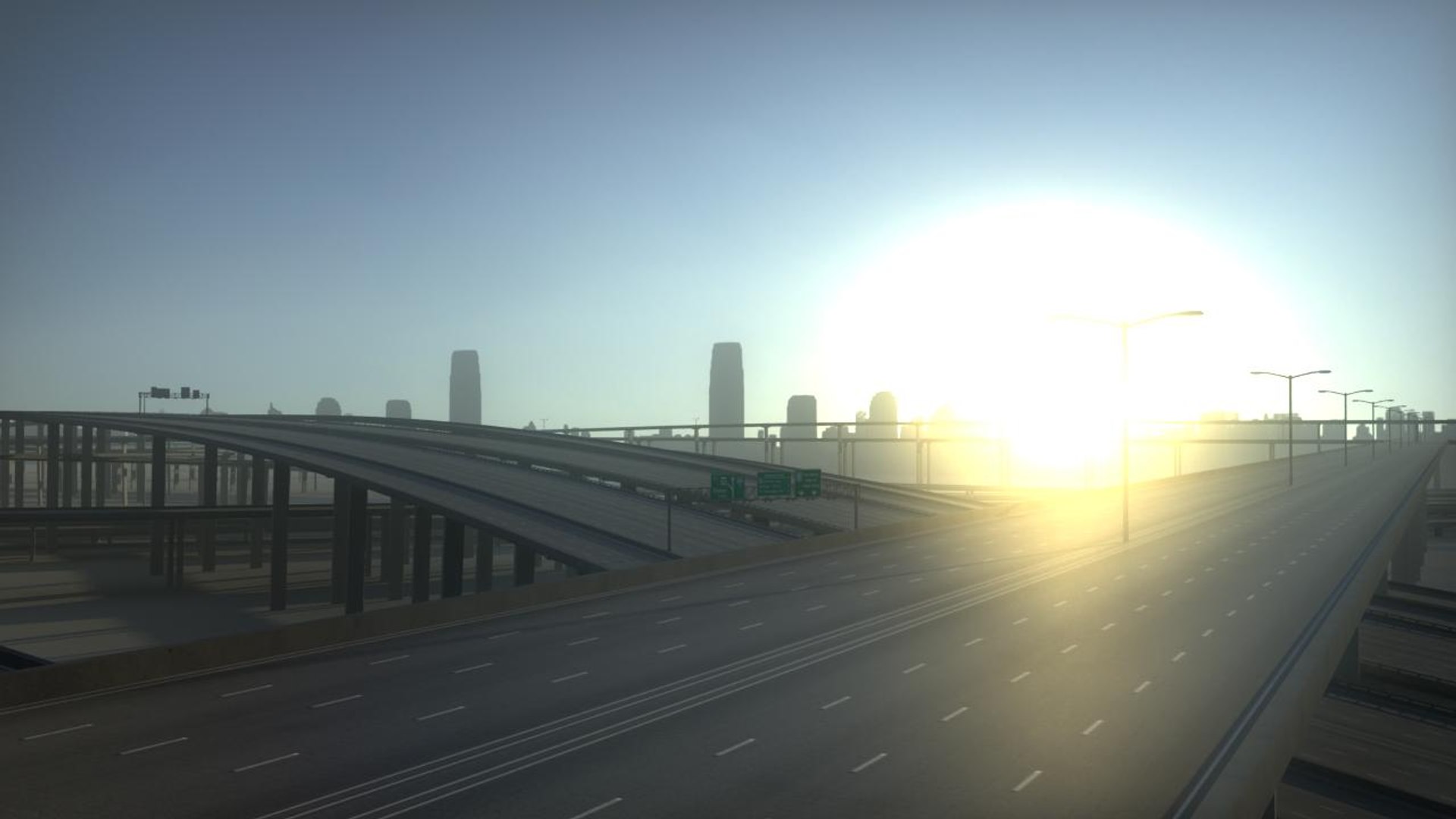 3D Freeway Model - TurboSquid 1339414