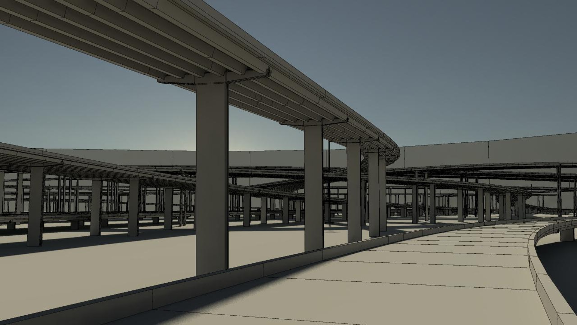 3D Freeway Model - TurboSquid 1339414