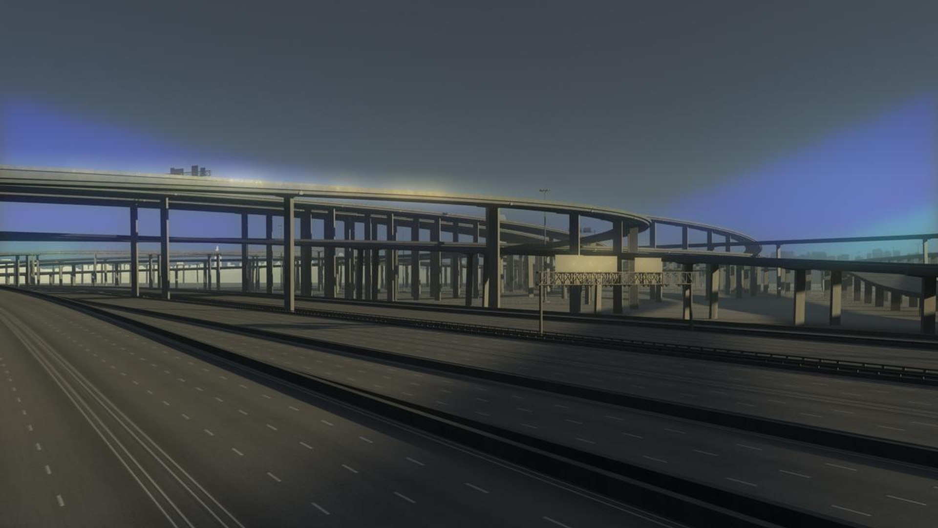 3D Freeway Model - TurboSquid 1339414