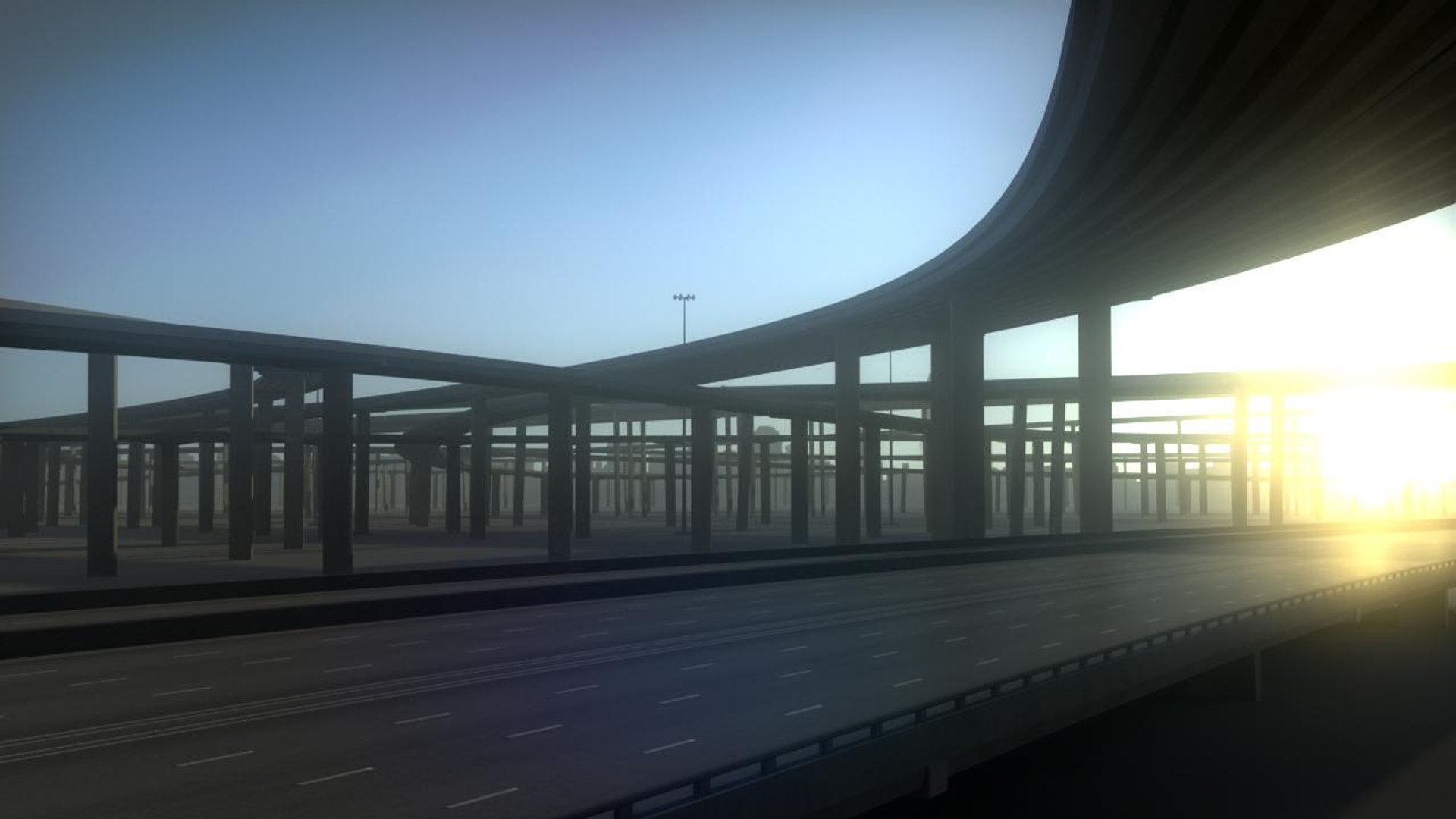 3D Freeway Model - TurboSquid 1339414