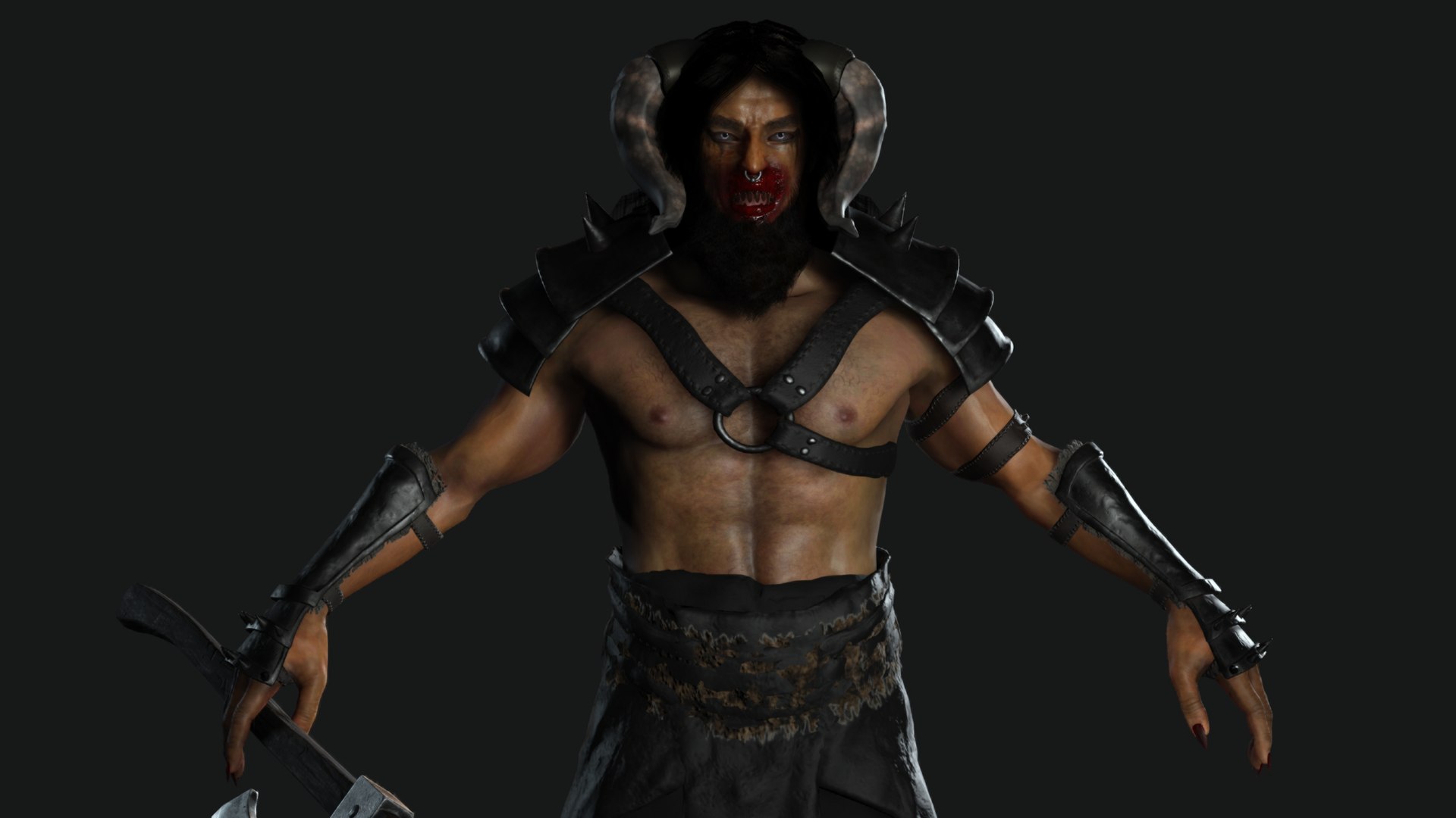 3D AAA 3D MODEL FANTASY CREATURE CHARACTER - THE MONSTER HUMAN ...