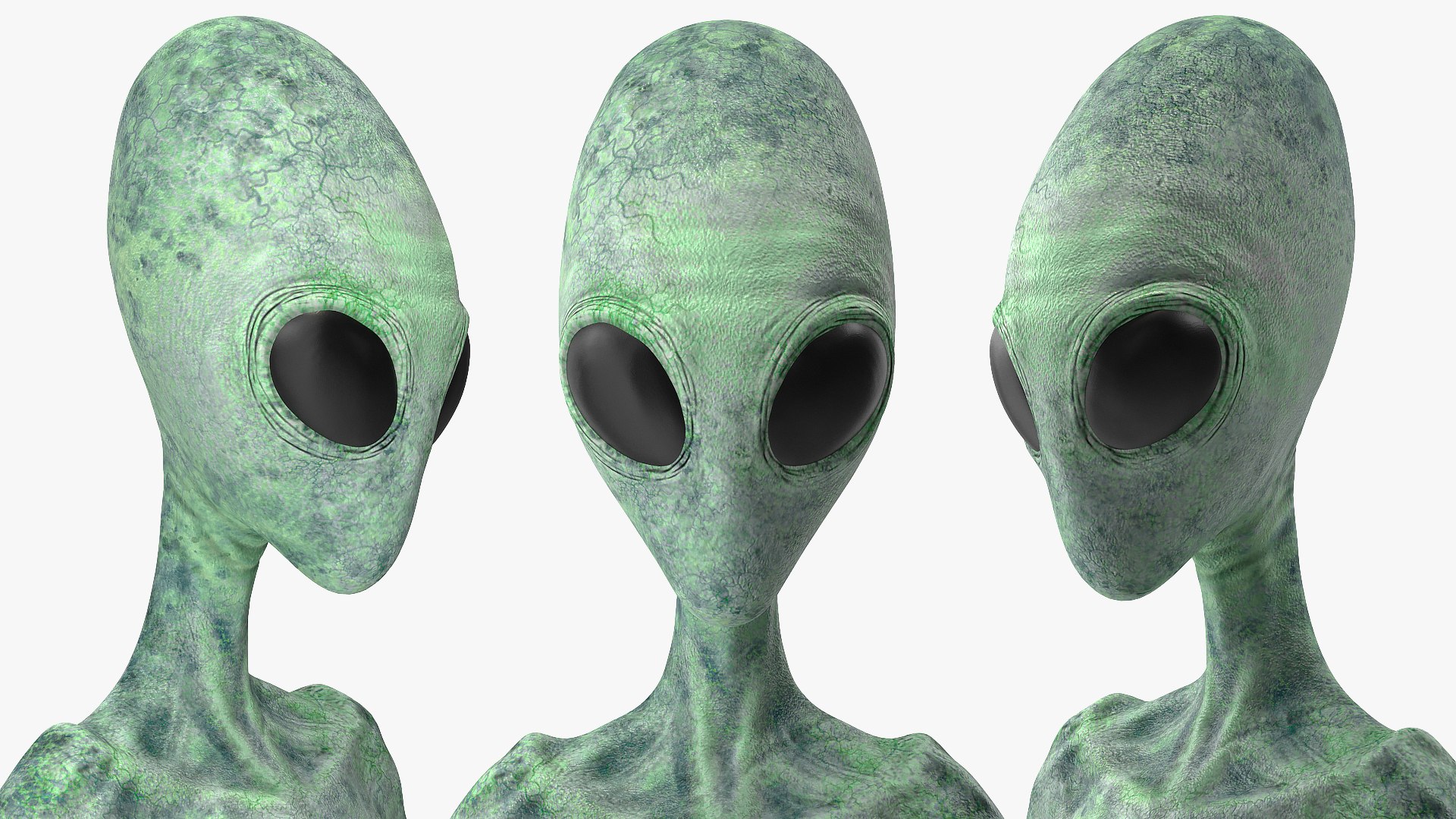 Free 3D Model Green Alien Greeting Pose - TurboSquid 1627710