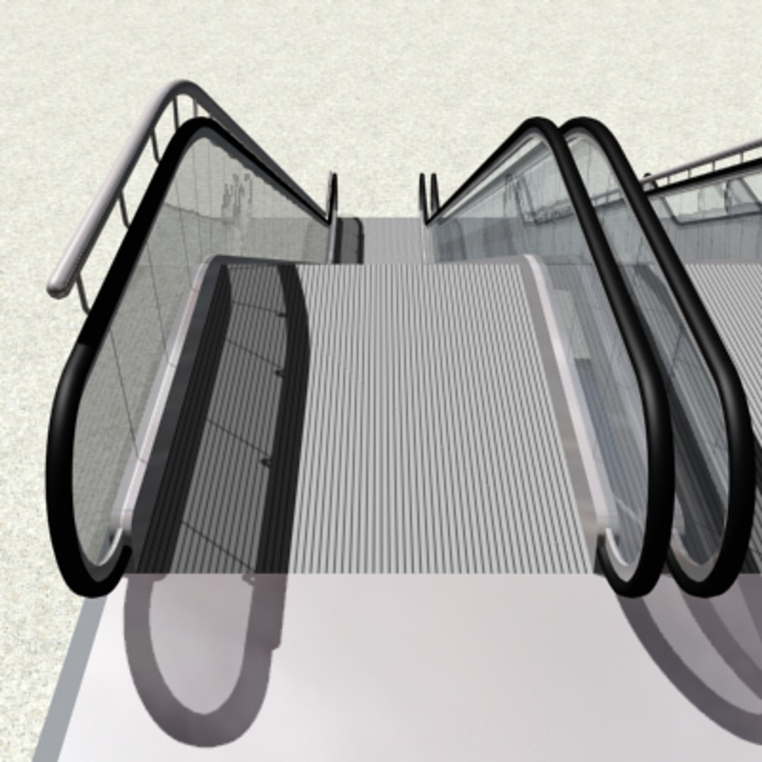 Escalator Stairs 3d Model
