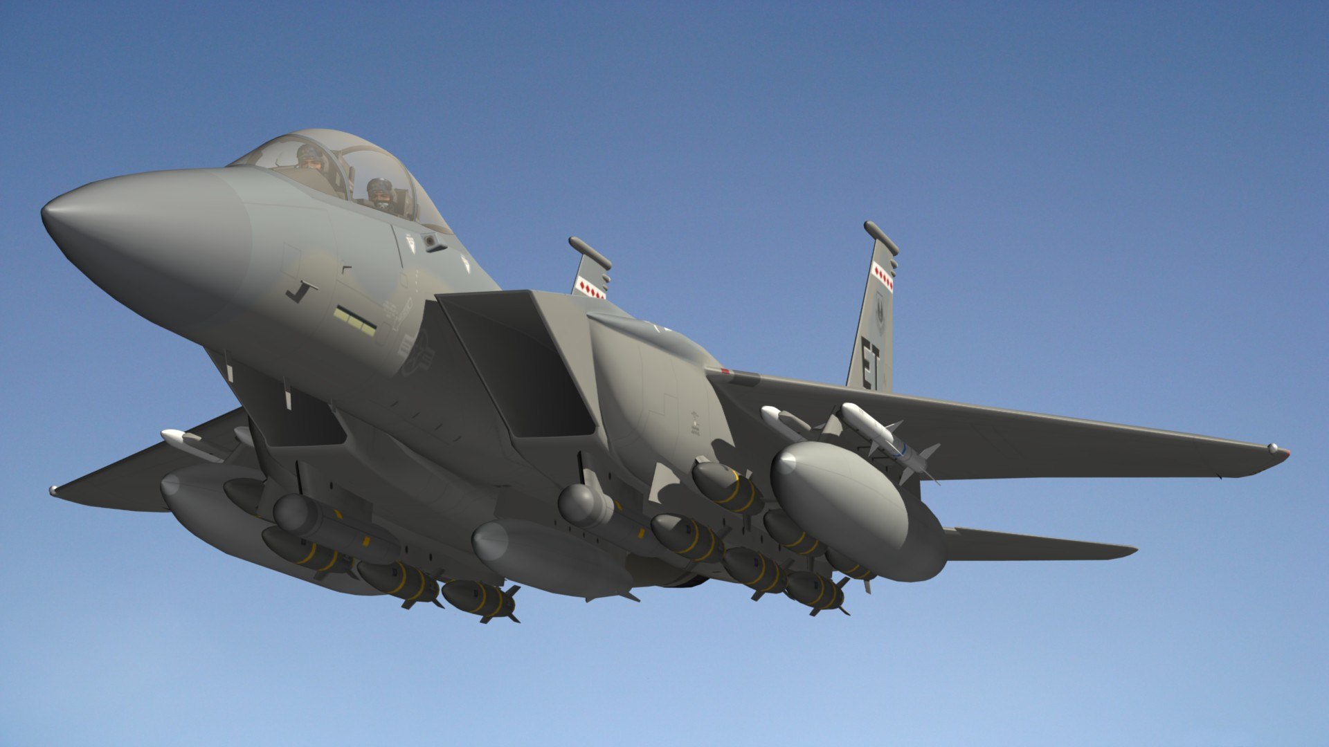 Boeing F15EX Eagle II model - TurboSquid 1804851
