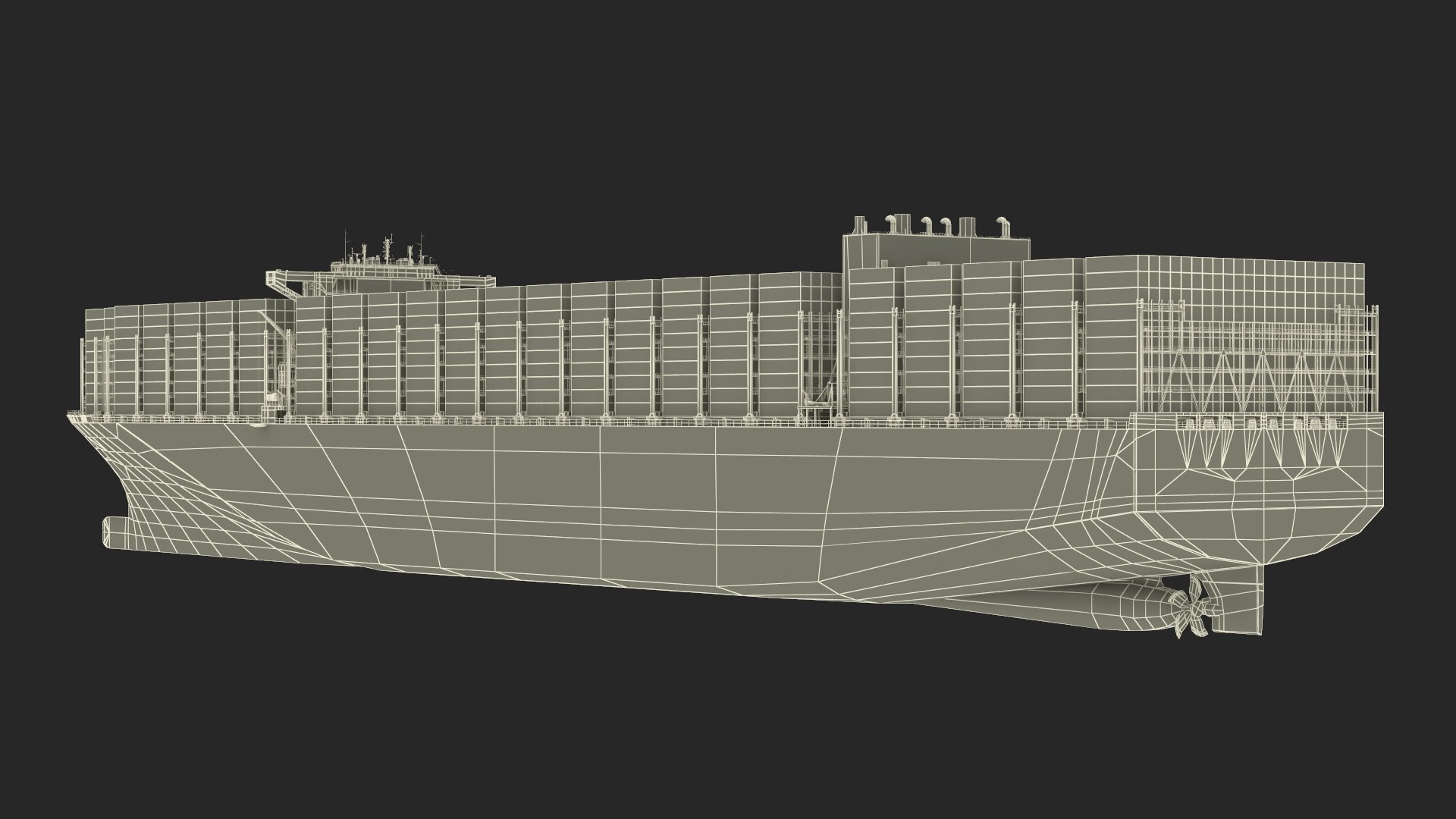 Ultra Large OOCL Hong Kong Cargo Vessel Model - TurboSquid 2411459