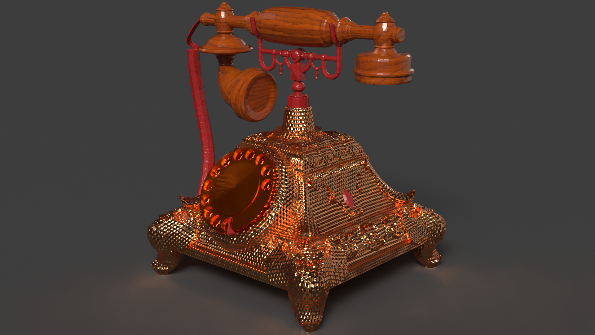 Chinese Antique Phone 3D - TurboSquid 2346899