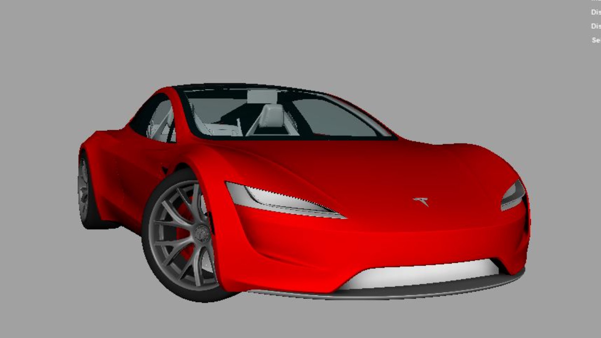 Tesla Roadster Car Model - TurboSquid 2230720