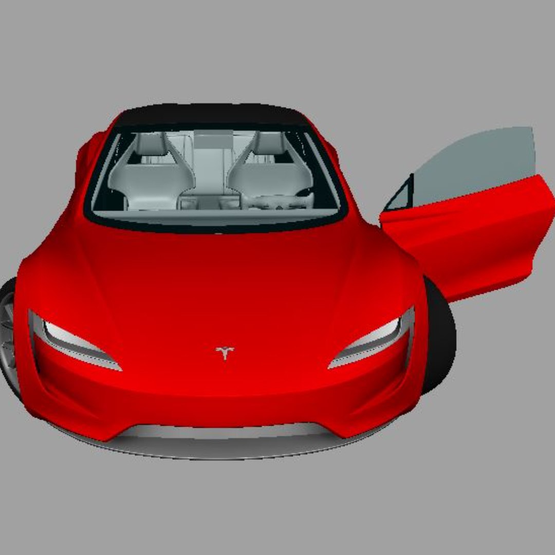 Tesla Roadster Car Model - TurboSquid 2230720