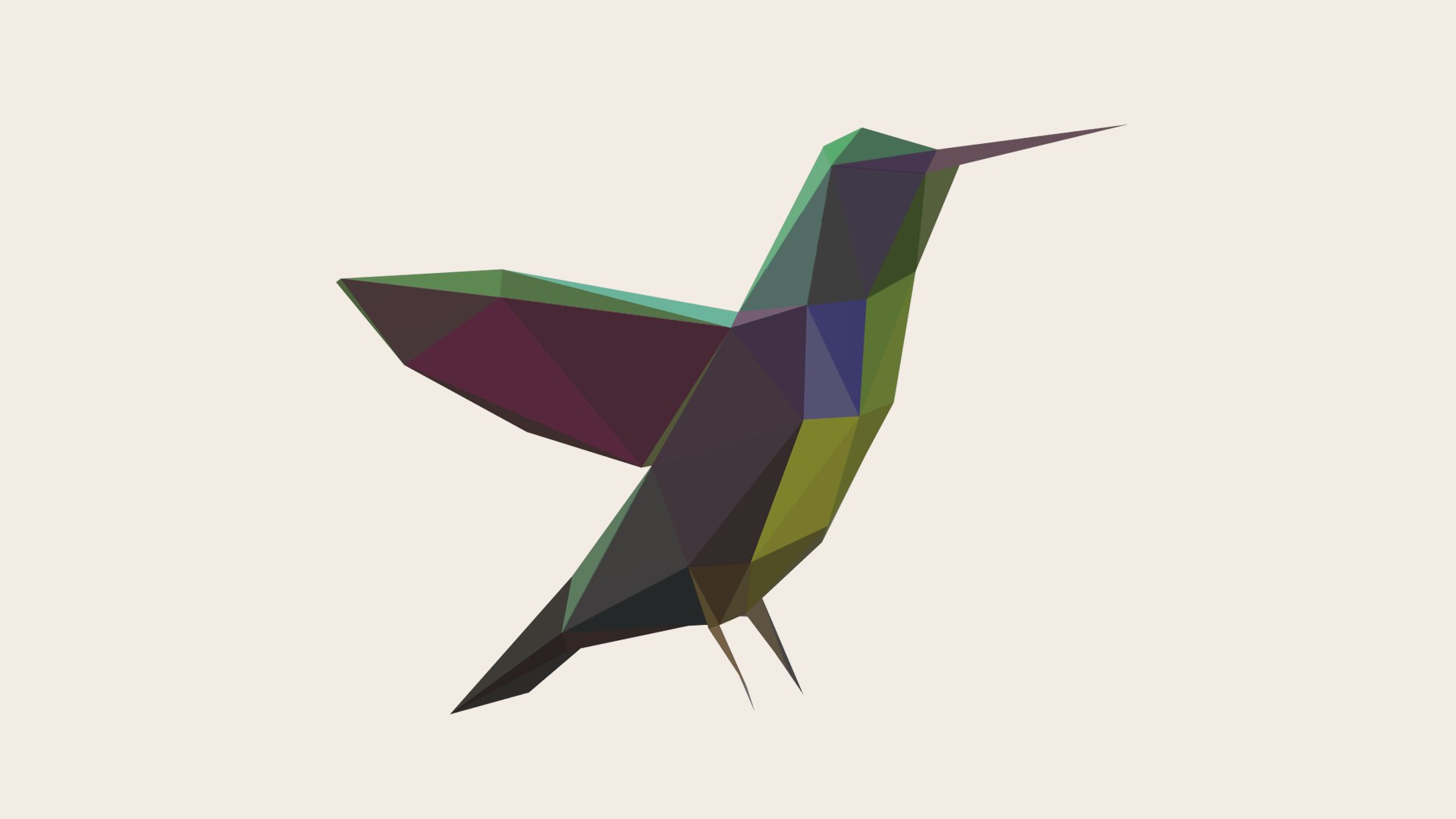 3D Lowpoly Hummingbird Model - TurboSquid 2315918