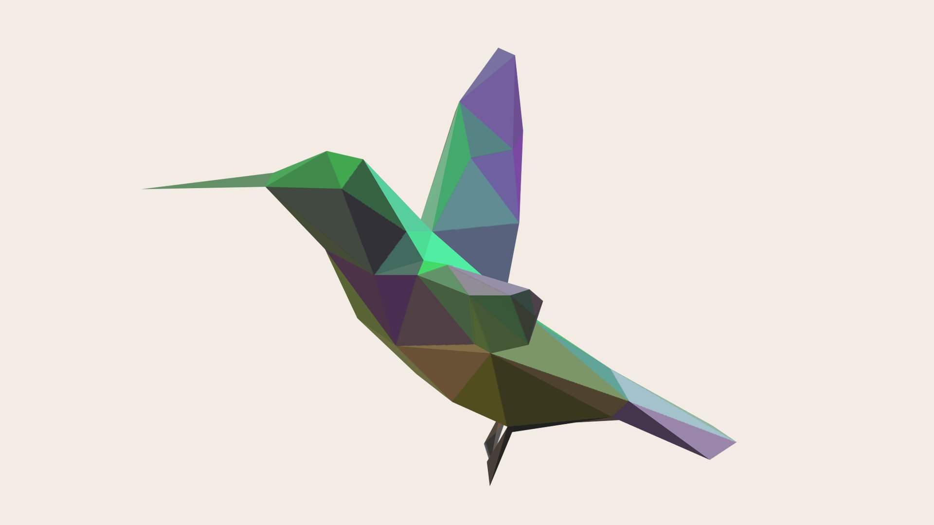 3D Lowpoly Hummingbird Model - TurboSquid 2315918