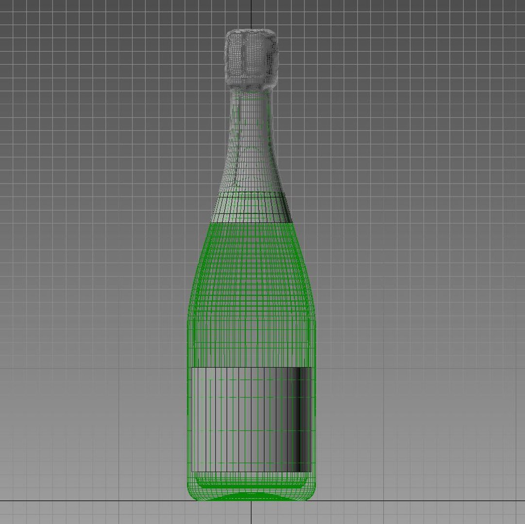 3D Bottle Champagne Model - TurboSquid 1196889