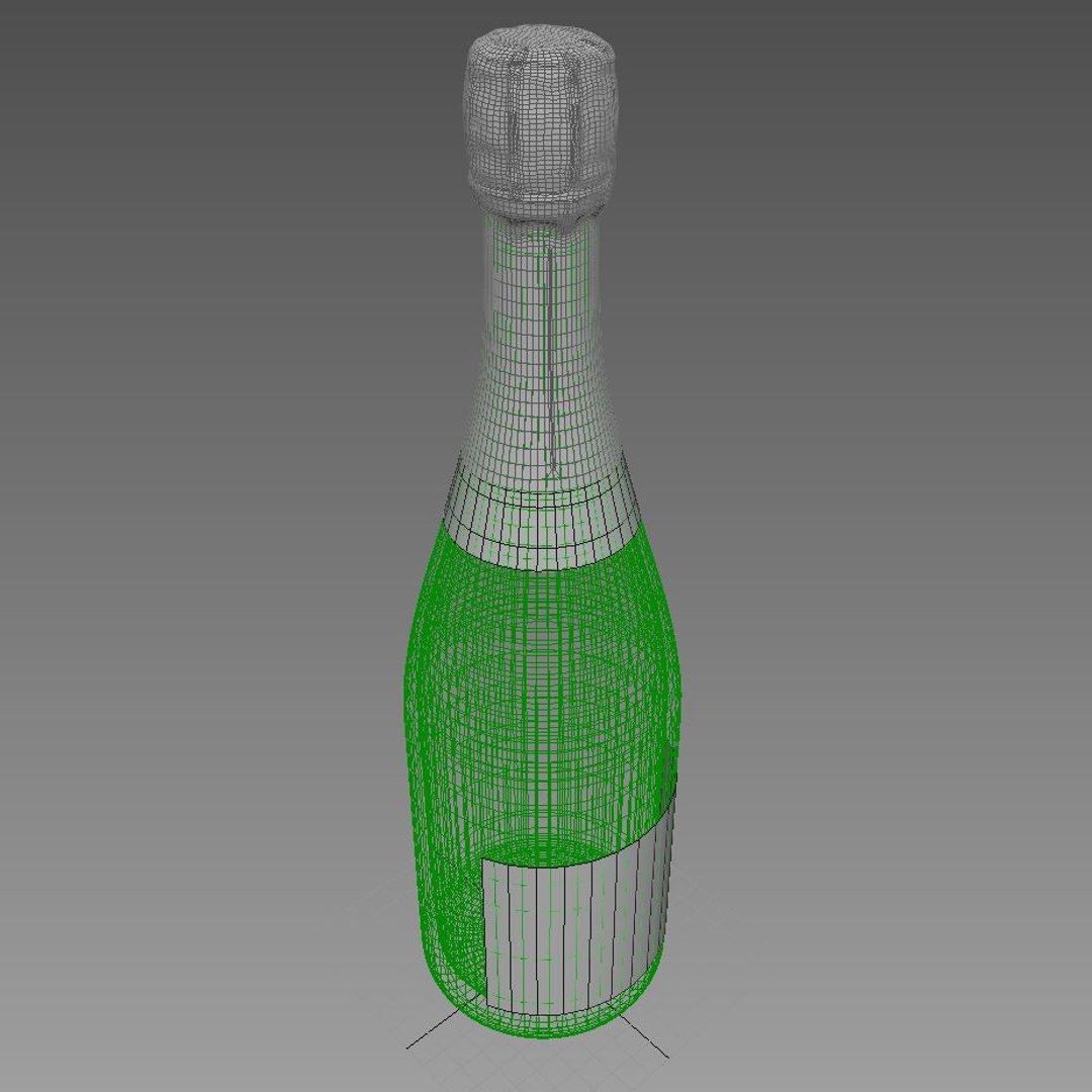 3D Bottle Champagne Model - TurboSquid 1196889