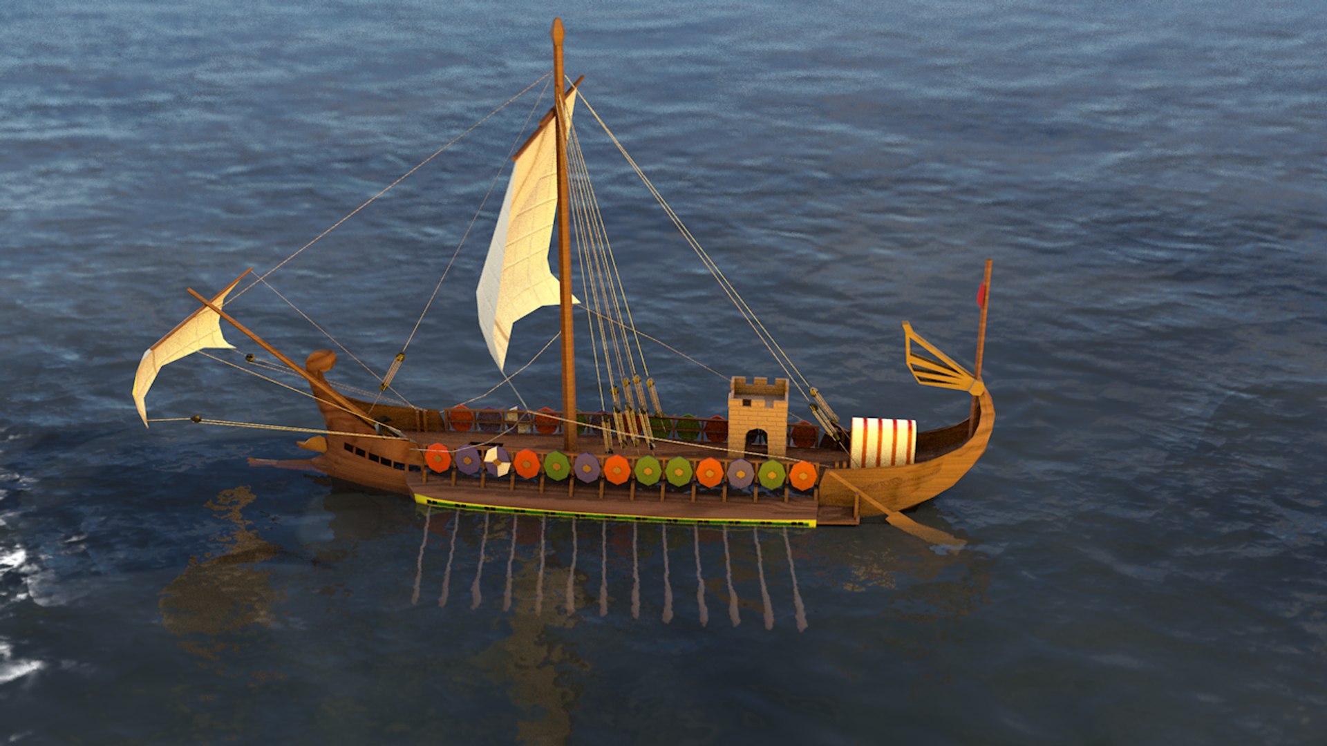 Roman Warship 31 B 3D Model - TurboSquid 1460183