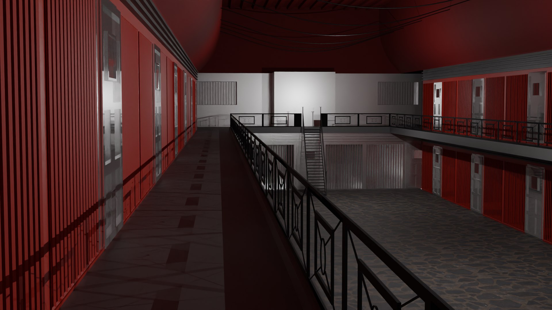 3D Prison Interior Model - TurboSquid 2157354