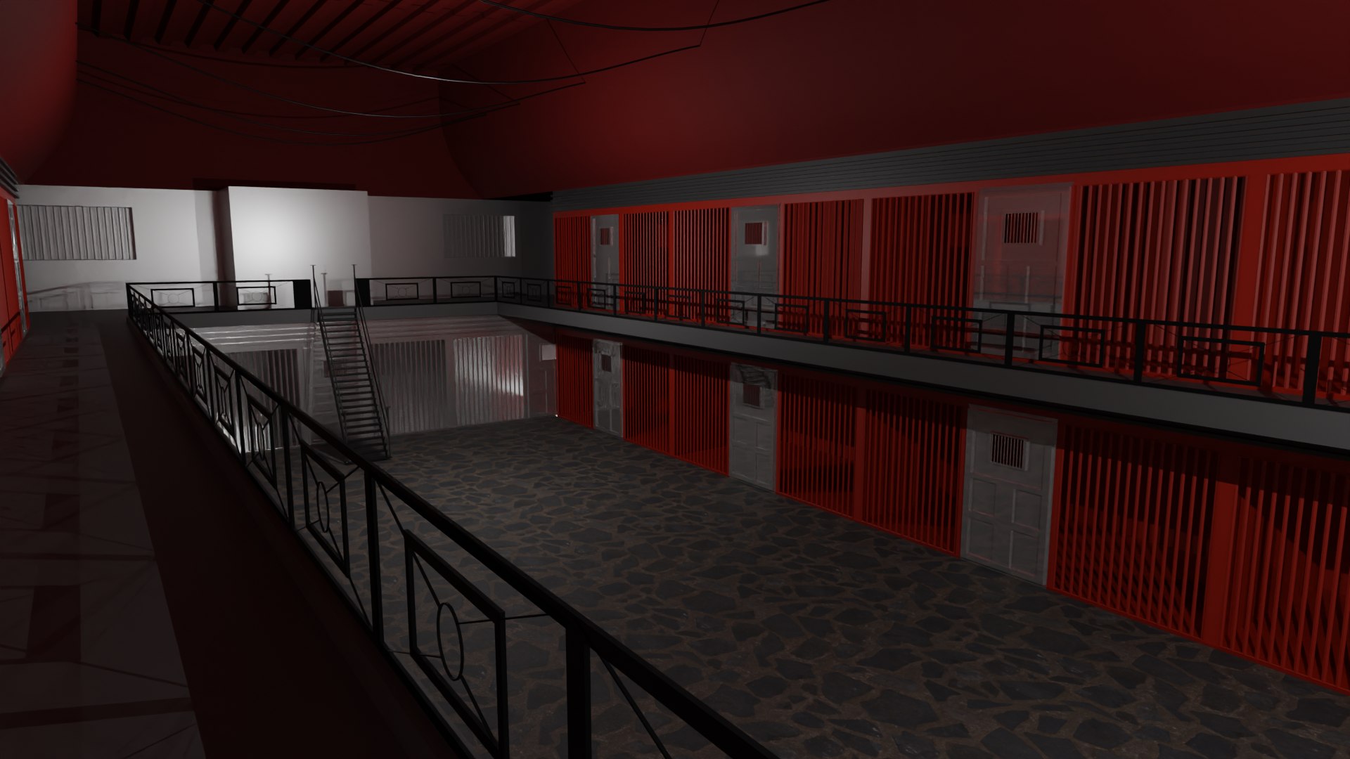3D Prison Interior Model - TurboSquid 2157354