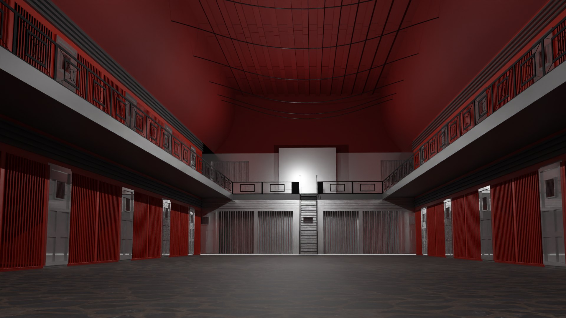 3D Prison Interior Model - TurboSquid 2157354
