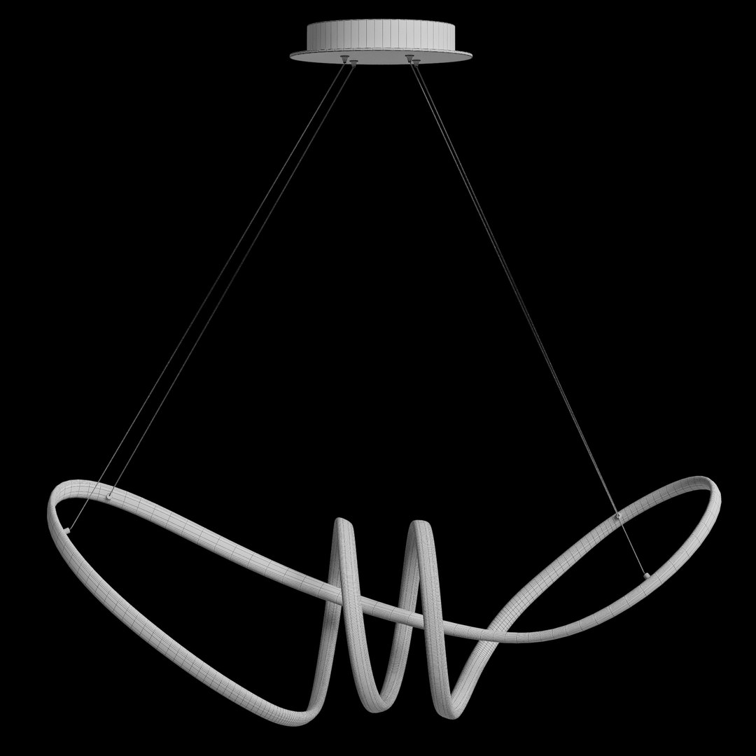 3D Model Swirl LED Pendant - TurboSquid 2036040