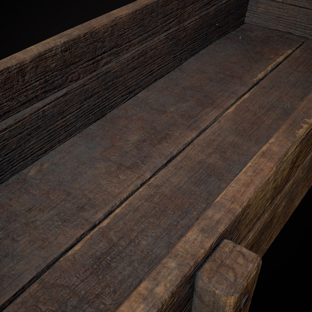 Wooden Trough 3D Model - TurboSquid 2385907