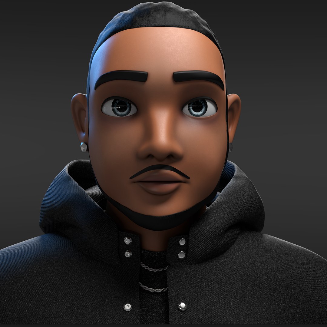 3D Stylized Urban Male Character - 3D Model With Accessories Game-Ready ...