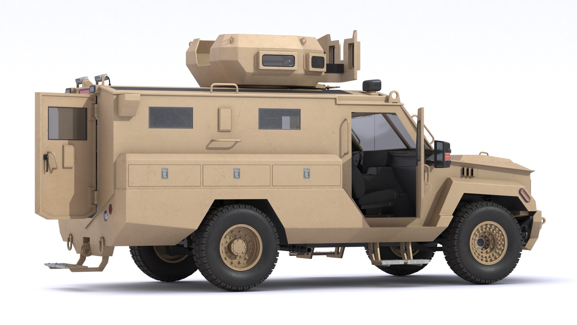 3D Lenco Bearcat G5 Tactical Armored Vehicle SWAT Truck Model ...