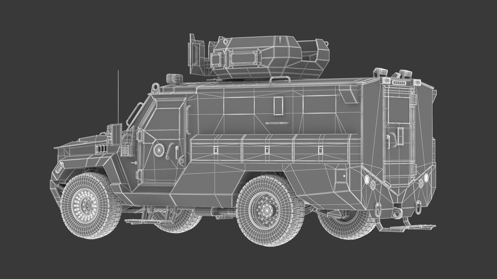 3D Lenco Bearcat G5 Tactical Armored Vehicle SWAT Truck Model ...