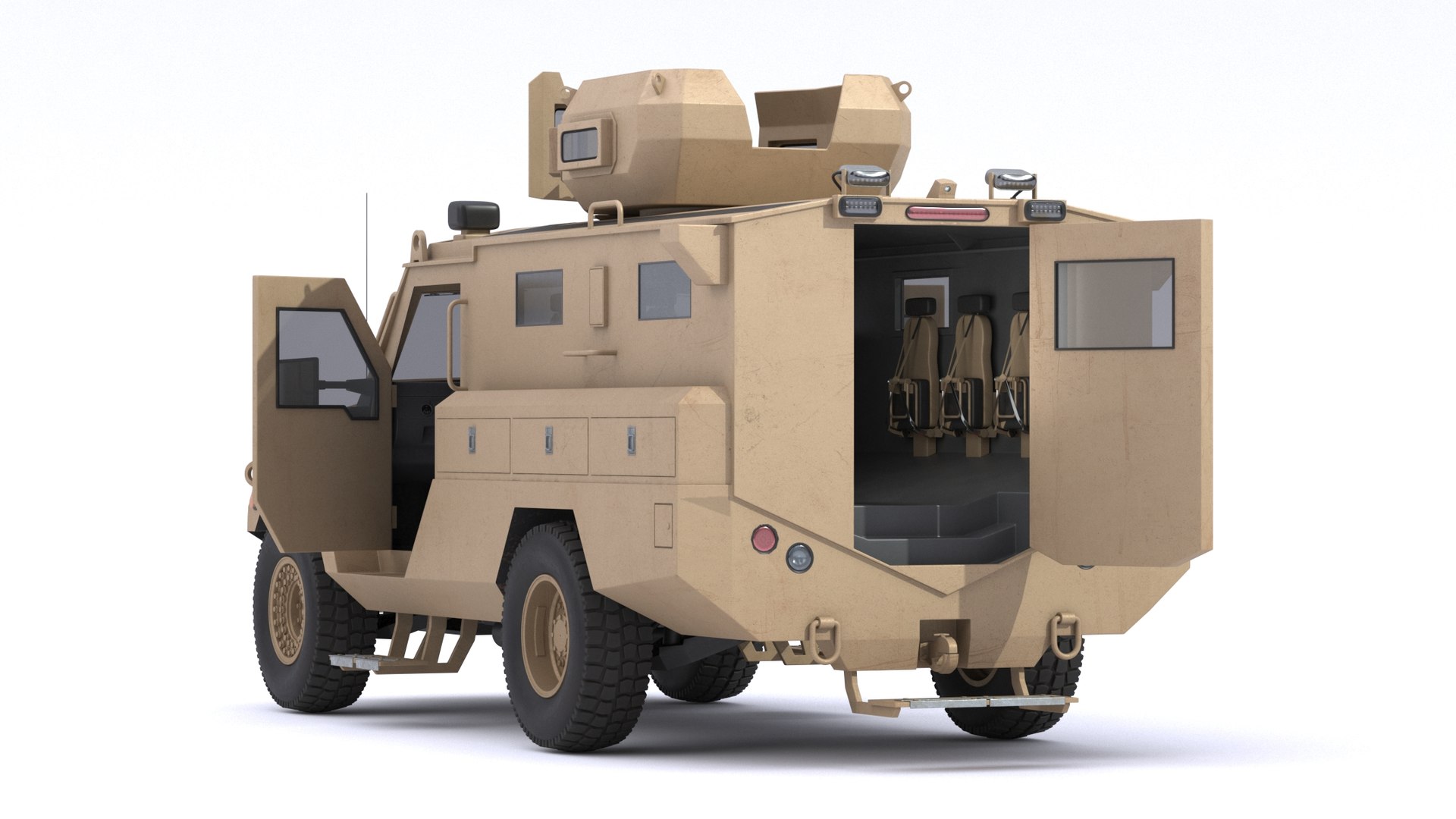 3D Lenco Bearcat G5 Tactical Armored Vehicle SWAT Truck Model ...
