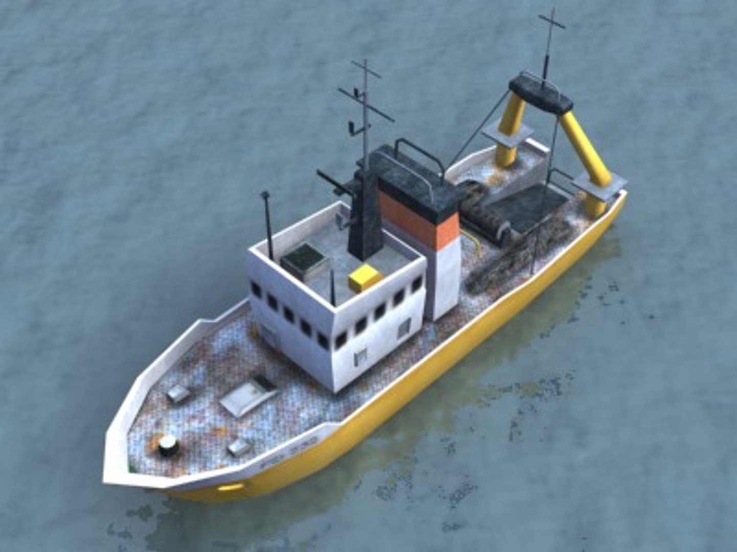 3d Model Ship Ocean