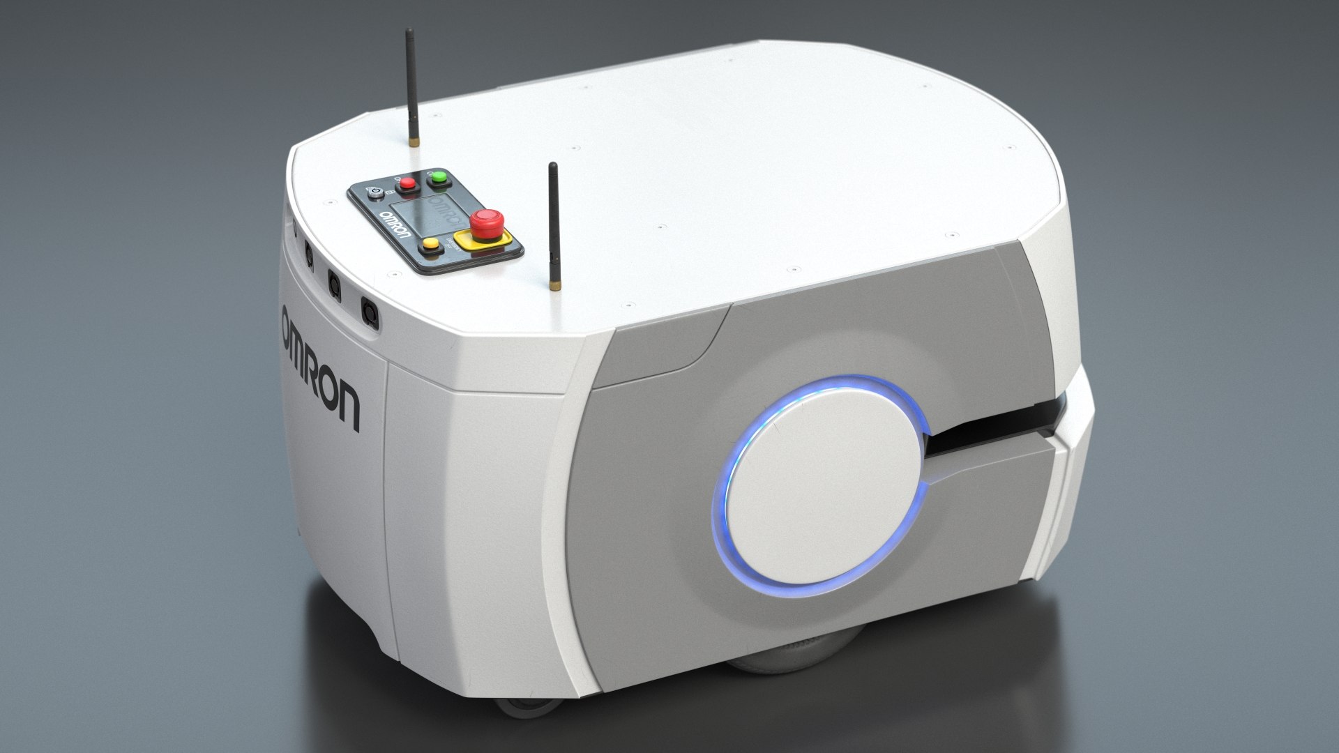 Omron Mobile Robot LD-60 White 3D Model - TurboSquid 2069390