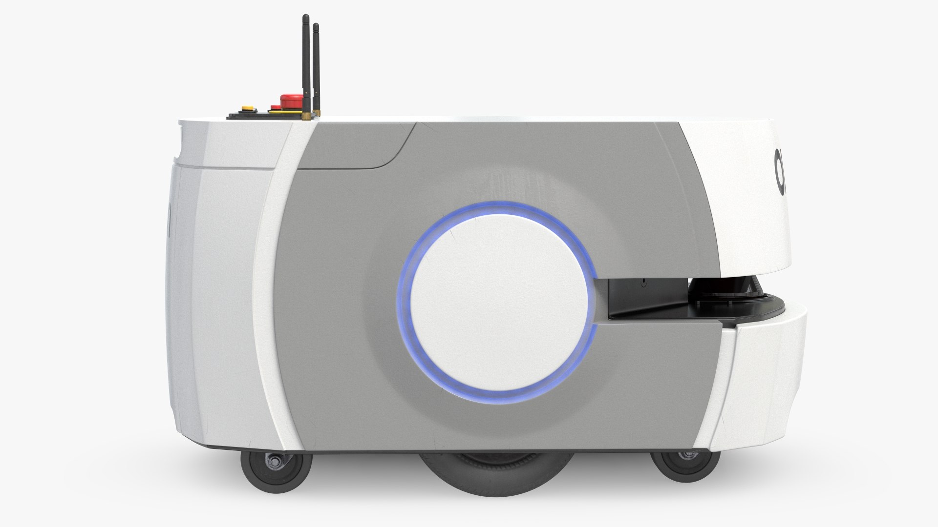 Omron Mobile Robot LD-60 White 3D Model - TurboSquid 2069390