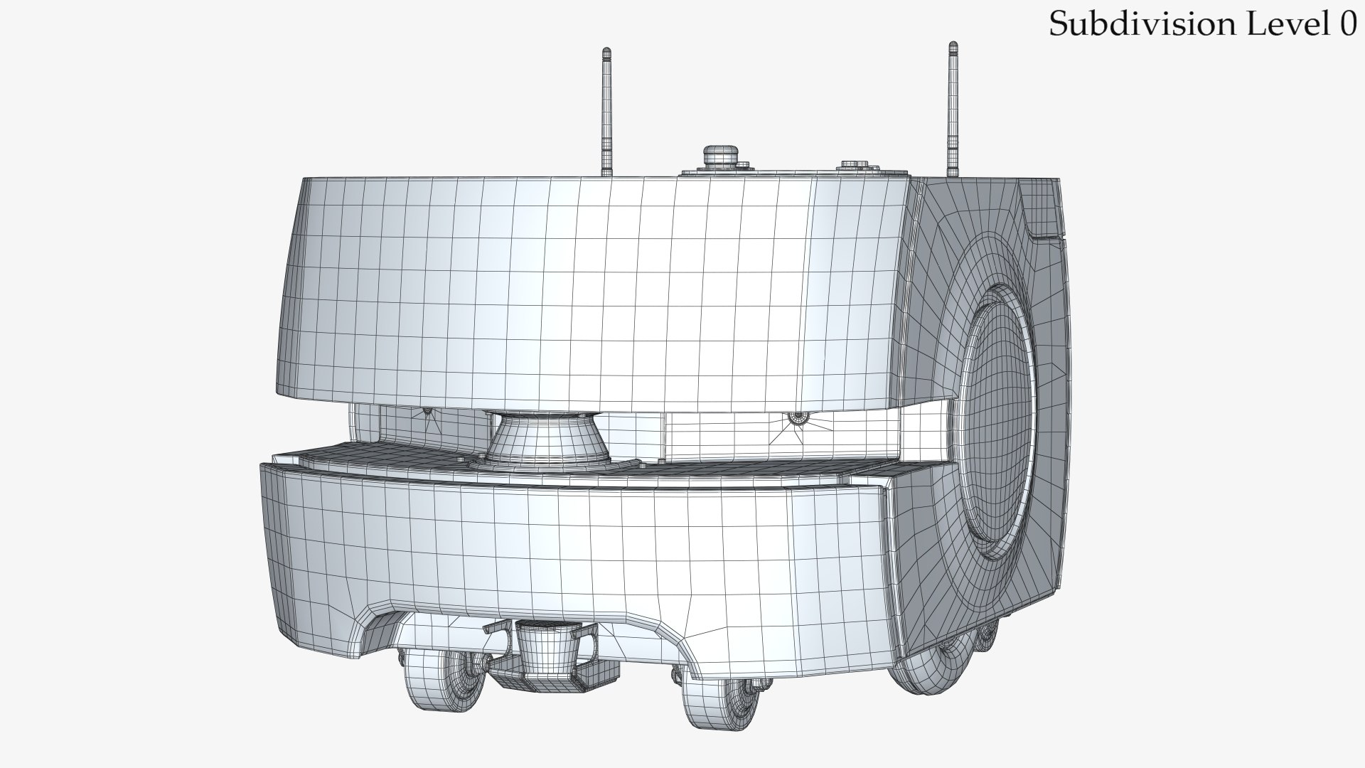 Omron Mobile Robot LD-60 White 3D model - TurboSquid 2069390